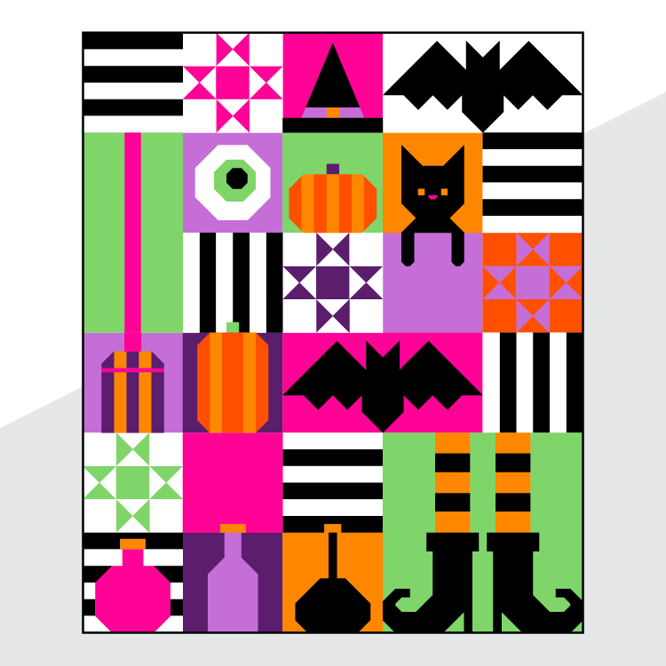 Hocus Pocus LITE PDF Quilt Pattern – Corinne Sovey Design Studio