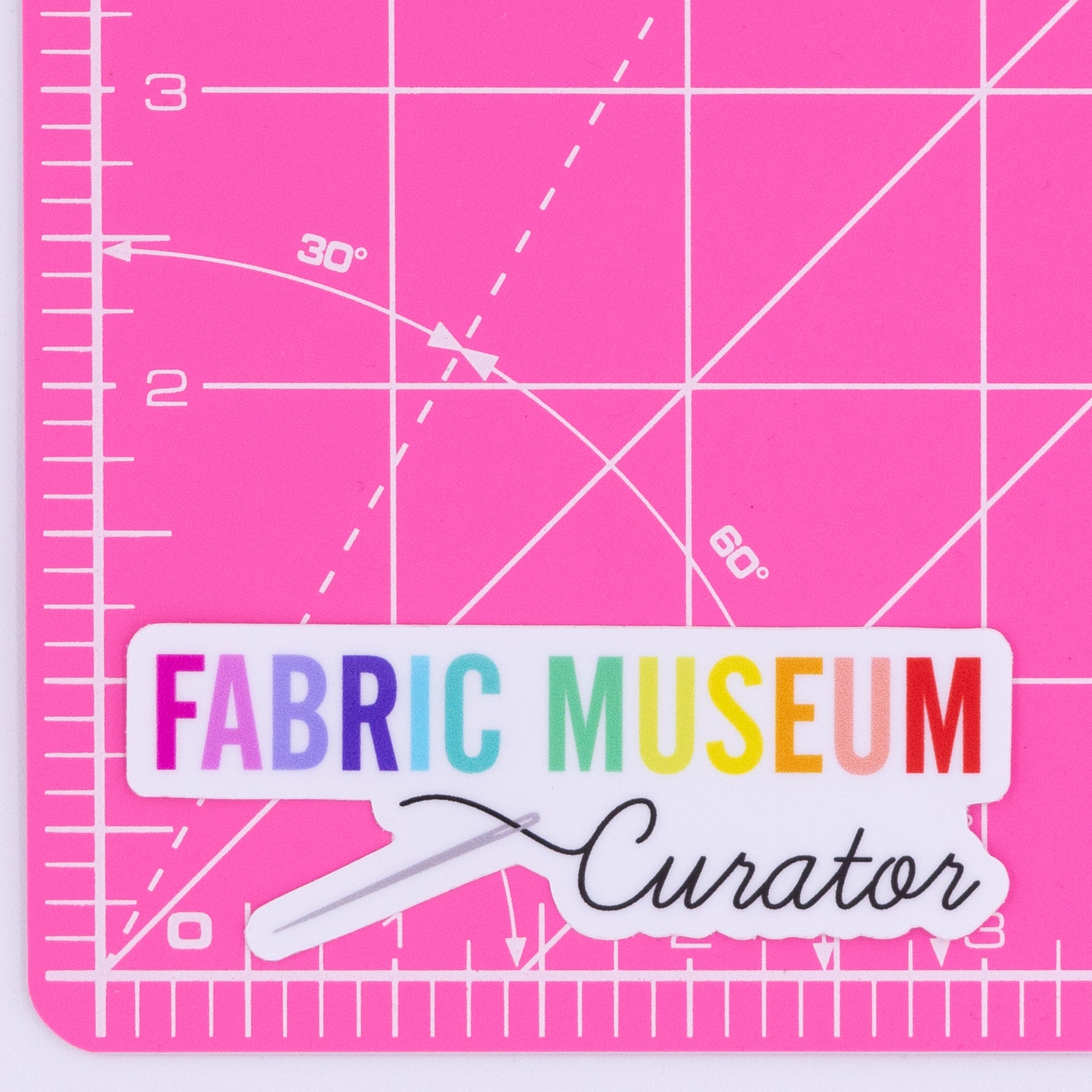 Fabric Museum Curator Vinyl Sticker – Corinne Sovey Design Studio