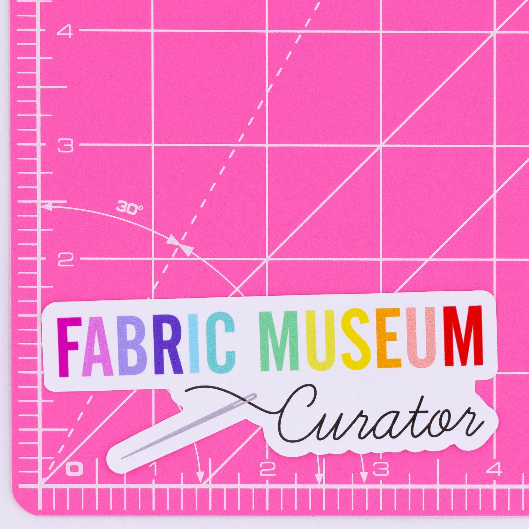 Fabric Museum Curator Vinyl Removable Static Cling Decal – Corinne ...